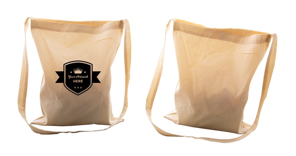 Printed Calico bag with shoulder strap – QIS Packaging