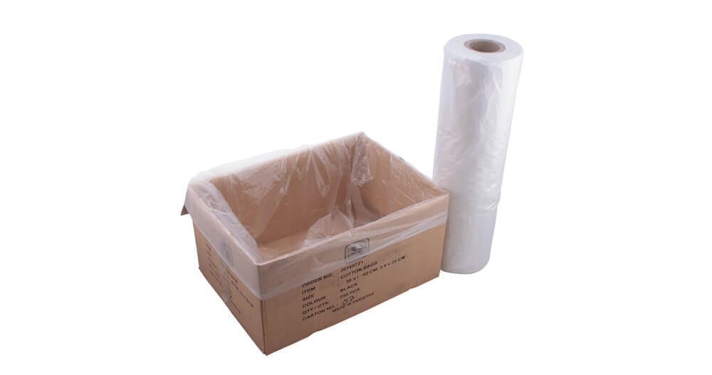Carton Liners | Clear & Blue, Flat Pack & Roll | QIS Packaging
