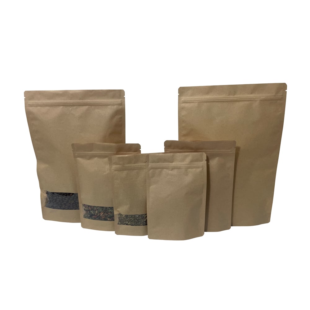 Pouch Bags with Kraft Paper Outer Layer – QIS Packaging